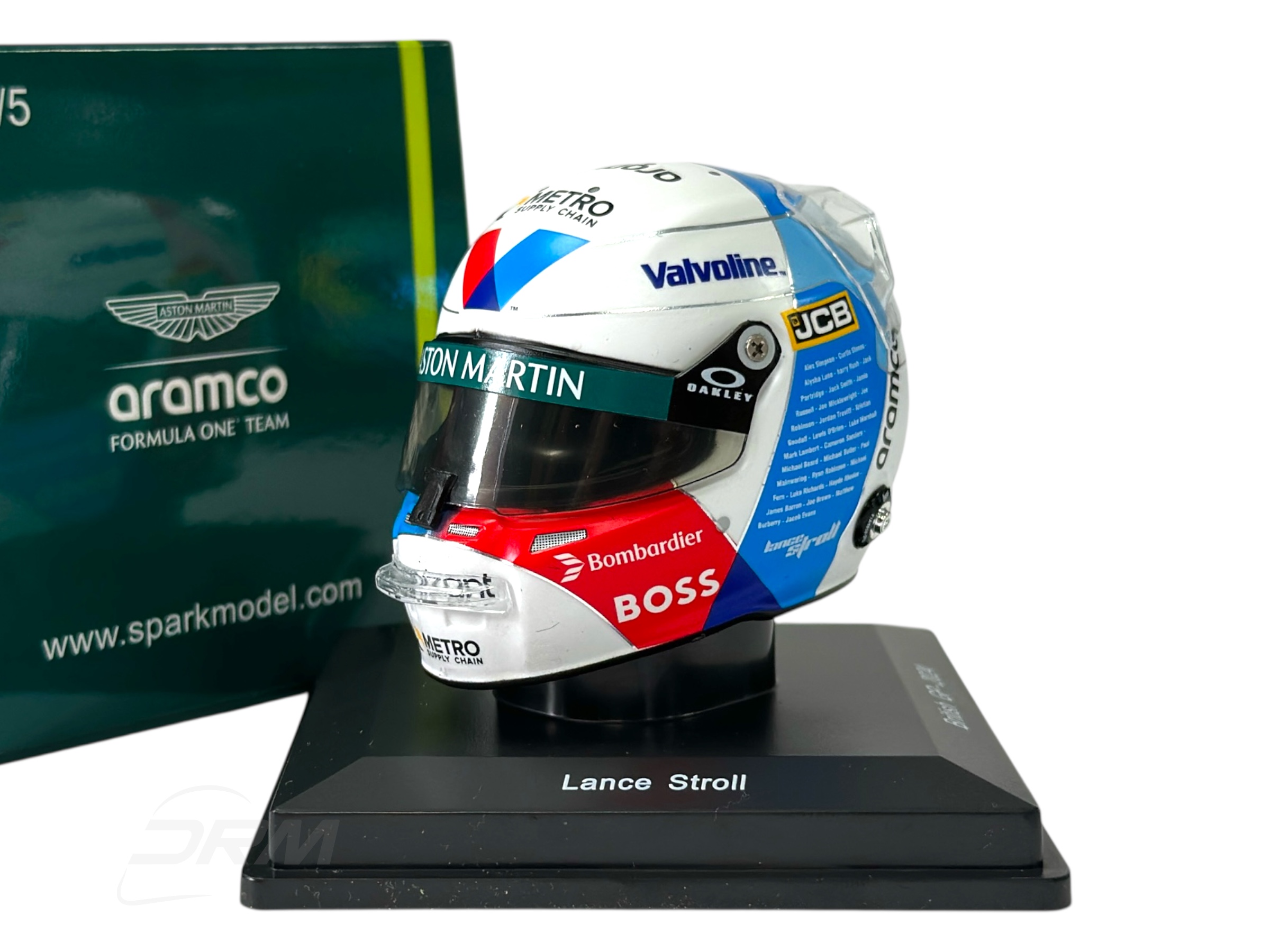 Lance Stroll 2024 Aston Martin British GP Stilo Spark 1:5 Helmet - DRM ...